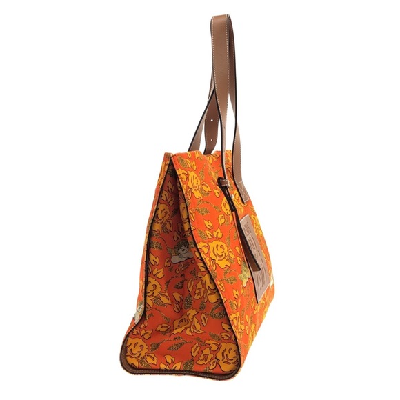 Loewe | Bags | Loewe Bag Orange Ibiza Paulas Tote Leather Multi Brown ...